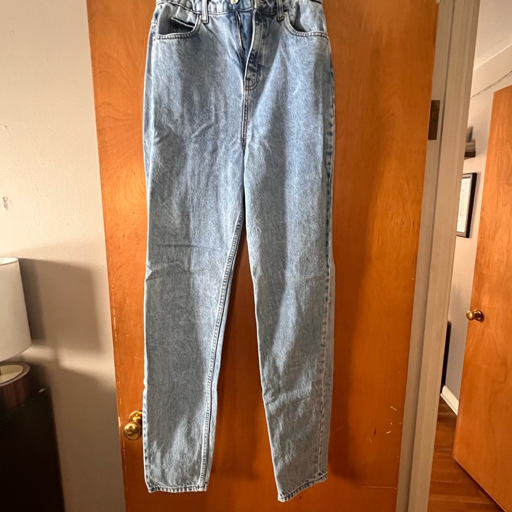 High-Waisted 90s Style Denim Jeans - Gem